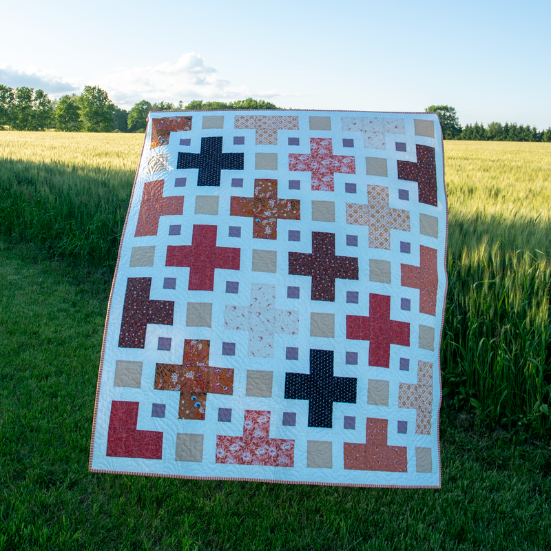 Rose Garden Quilt Kits | Laura's 4-Patch Quilt Kits